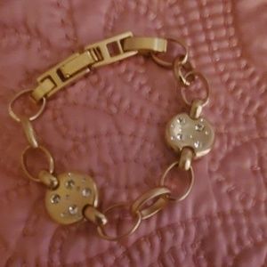 Brighton | Jewelry | Brighton Gold Bracelet With Swarovski Crystals ...